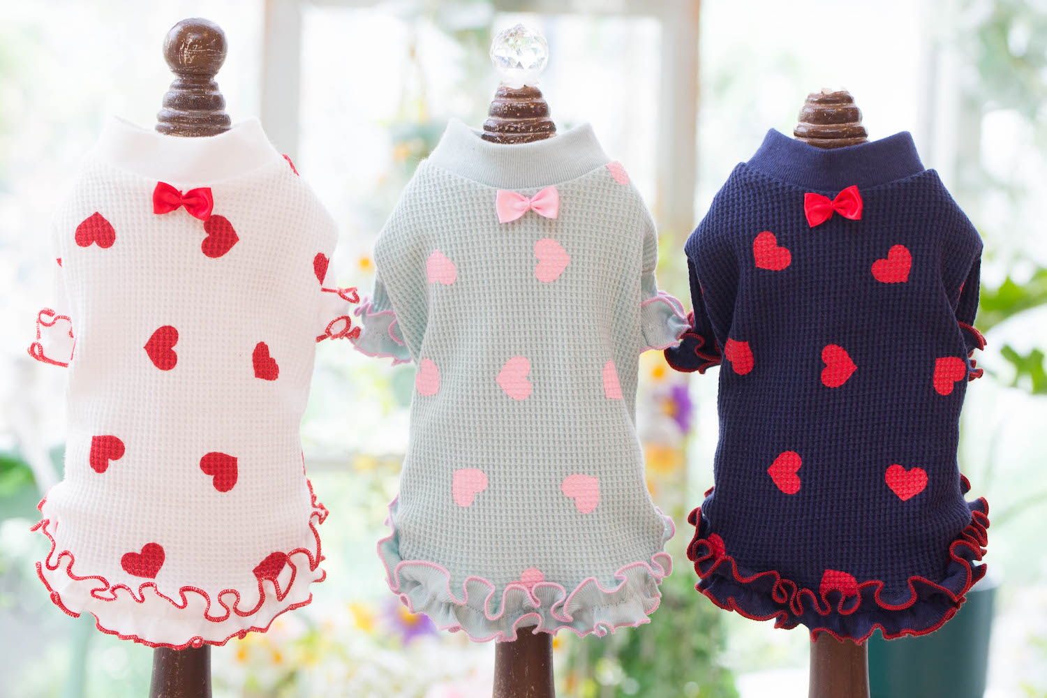 22BE-050 HeartフリルTee｜ドッグブティック・ブルブブ