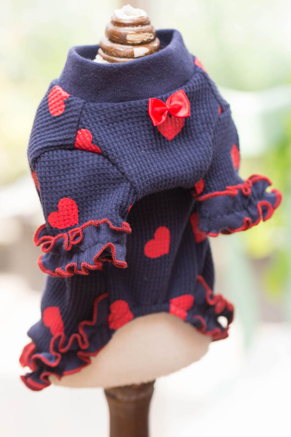 22BE-050 HeartフリルTee｜ドッグブティック・ブルブブ