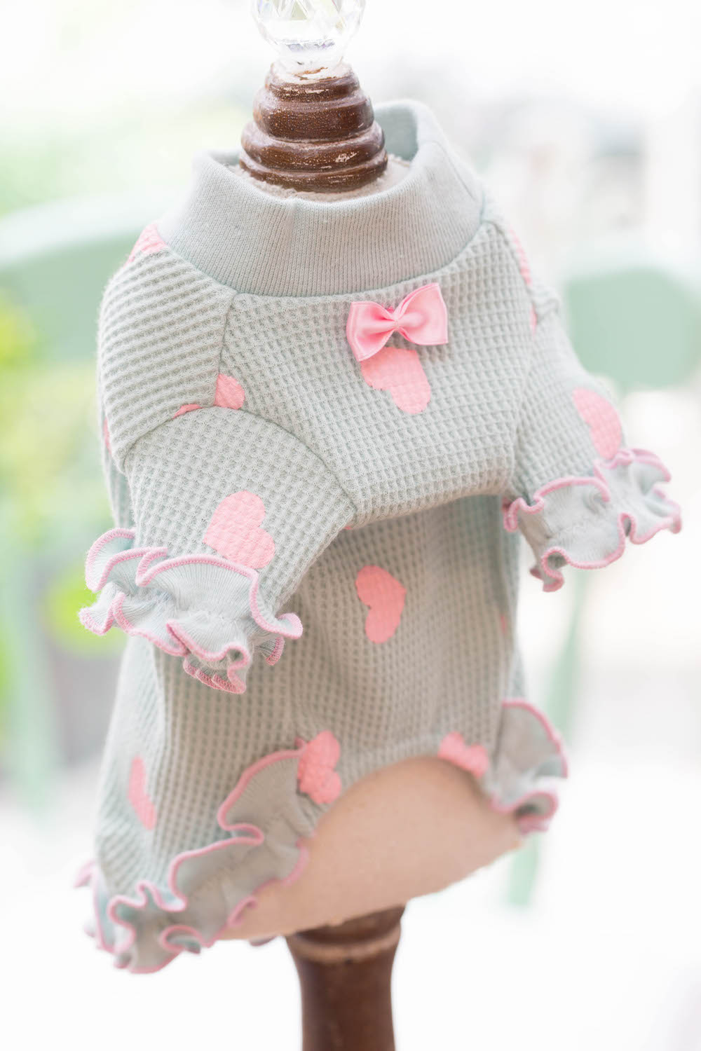 22BE-050 HeartフリルTee｜ドッグブティック・ブルブブ