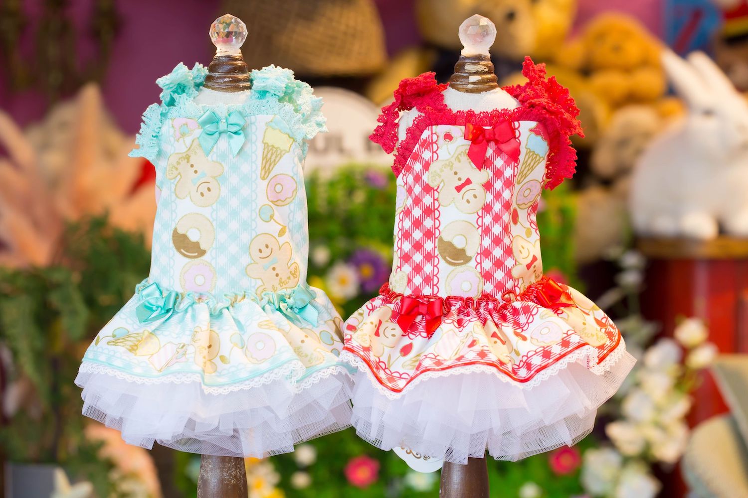 23GC-010 COOL Gingham＆Sweets O/P｜ドッグブティック・ブルブブ