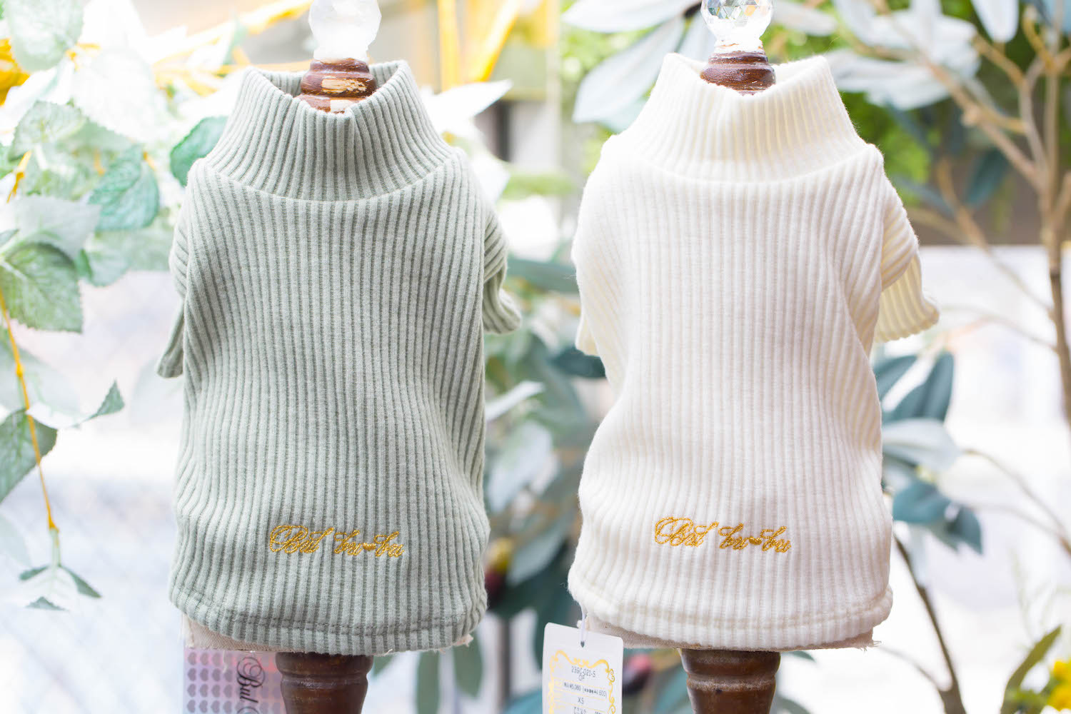 23GC-021-S リブ半袖ハイネック｜ドッグブティック・ブルブブ